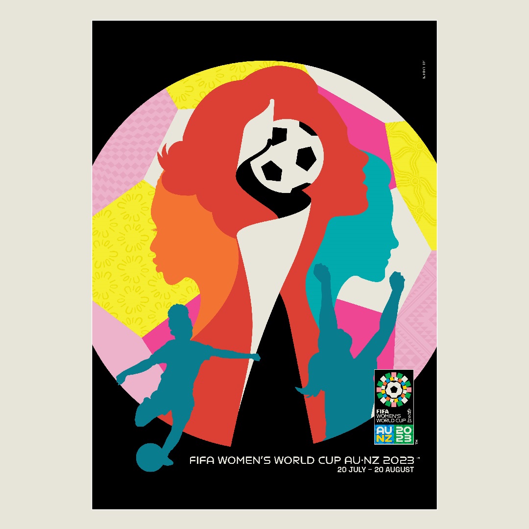 Póster oficial de la Copa Mundial de Fútbol Femenino 2023
