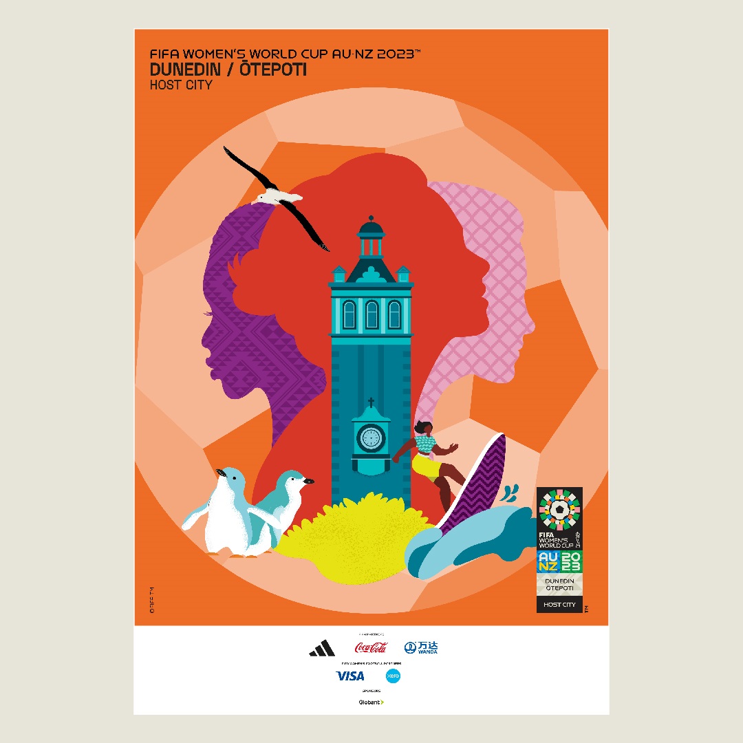 Póster oficial de la Copa Mundial de Fútbol Femenino 2023